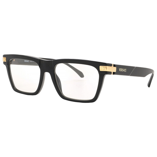 Versace Demo Rectangular Men's Eyeglasses VE3354 GB1 55 8056262011850 - Eyeglasses - Jomashop