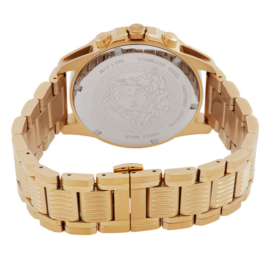 Versace Greca Action Chronograph Quartz Black Dial Men's Watch ...