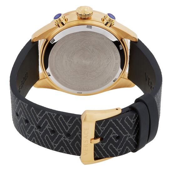 Versace Greca Dome Chronograph Quartz Black Dial Men's Watch VE6K00123 ...