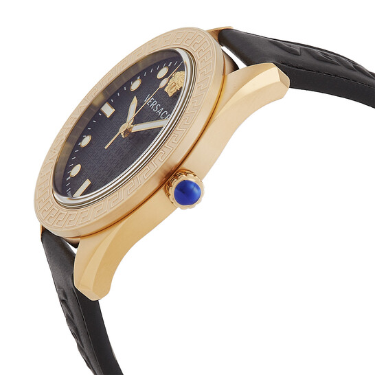 Versace Greca Dome Quartz Black Dial Ladies Watch VE2T00222 ...
