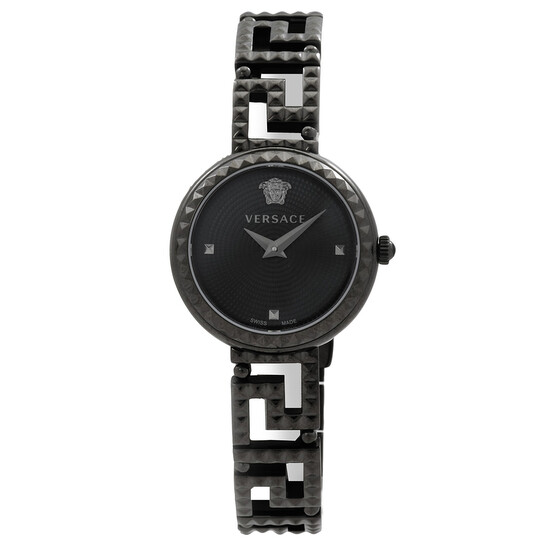 Versace Greca Goddess Quartz Black Dial Ladies Watch VE7A00123 ...