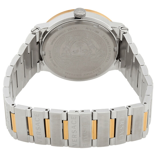 Versace Greca Logo Quartz Silver Dial Ladies Watch VEVH00620 - Watches ...