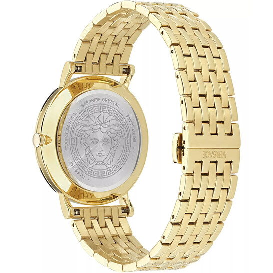 Versace Greca Slim Quartz Black Dial Ladies Watch VE8Q00524 - Watches ...