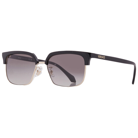 Versace Grey Gradient Square Men's Sunglasses VE4494D GB1/11 56 8056262448465 - Sunglasses ...