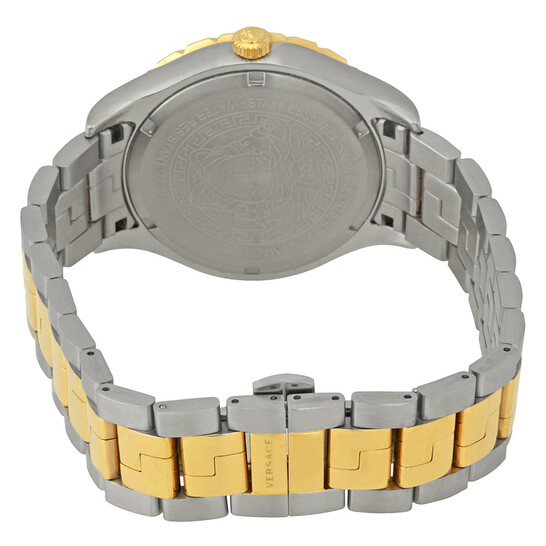 Versace Hellenyium Brown Dial Two-tone Men's Watch V11040015 ...