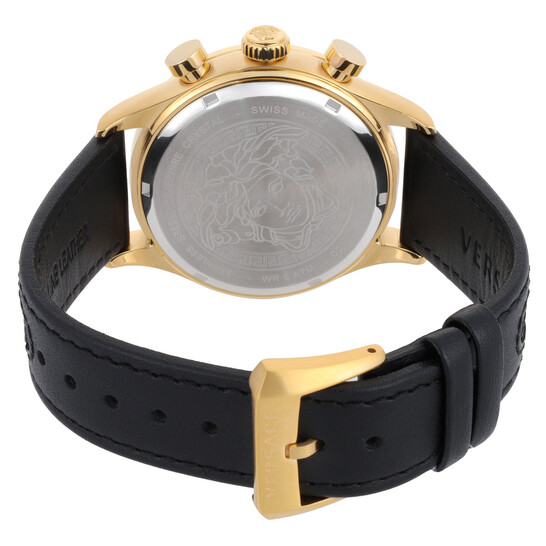 Versace Hellenyium Chronograph Quartz Silver Dial Men's Watch VE2U00222 ...