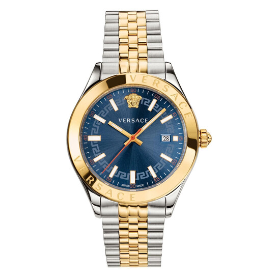 Versace Hellenyium Quartz Blue Dial Men's Watch VEVK00520 7630030561146 ...