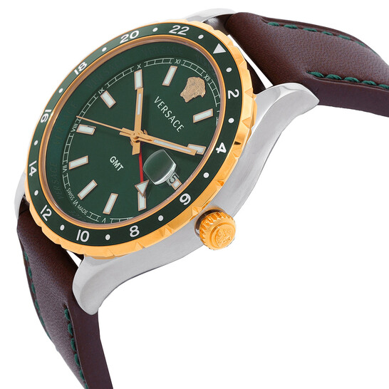 Versace Hellenyium Quartz Green Dial Men's Watch V11090017 ...