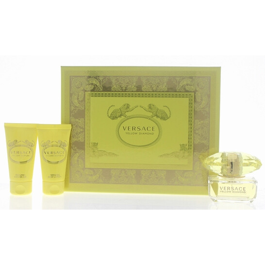Versace Ladies Yellow Diamond Gift Set Fragrances 8011003809417 ...