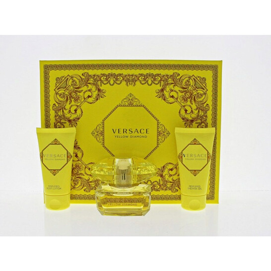 Versace Ladies Yellow Diamond Gift Set Fragrances 8011003837175 ...