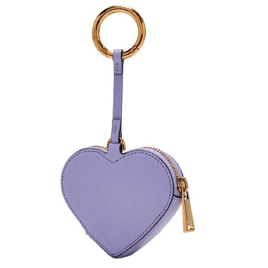 Versace Logo Heart Shape Coin Purse 1019350-1A13171-LILLAC-VERSACE GOLD ...