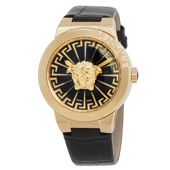 Versace Medusa Infinite Quartz Black Dial Ladies Watch VE3F00222 ...