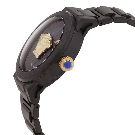 Versace Medusa Infinite Quartz Black Dial Ladies Watch VE3F00622 ...
