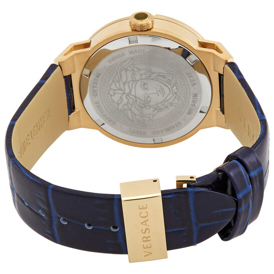 Versace Medusa Infinite Quartz Blue Dial Ladies Watch VE3F00122 ...
