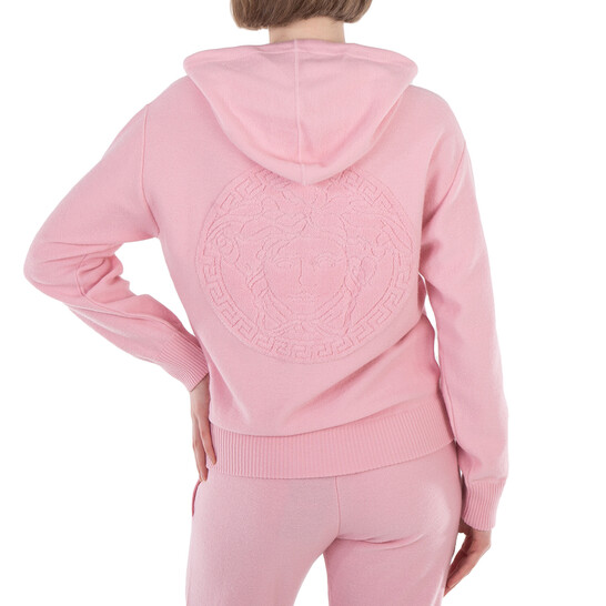 Versace Medusa Motif Zip-Up Hoodie, Brand Size 40 ( US Size 4 ) 1013428 ...