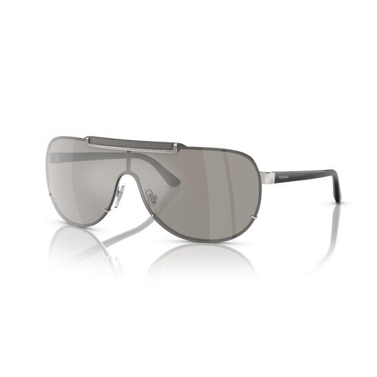 Versace Mirror Silver Shield Men's Sunglasses VE2140 10006G 140 ...