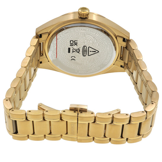 Versace V-Code GMT Quartz Black Dial Men's Watch VEAFA0724 ...