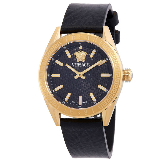 Versace V-Code Quartz Ladies Watch VE8I00224 - Watches, V-Code - Jomashop