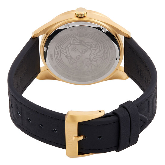 Versace V-Dome Quartz Black Dial Men's Watch VE8E00224 - Versace, V ...