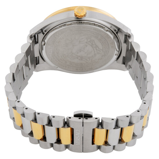 Versace V-Dome Quartz Silver Dial Men's Watch VE8E00424 - Watches, V ...