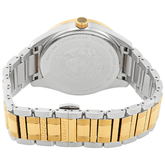 Versace V-Vertical Quartz Blue Dial Two-Tone Men's Watch VE3H00422 ...