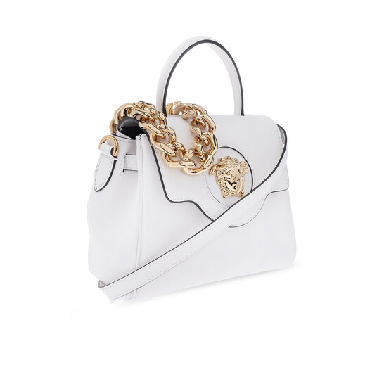 Versace White Leather Small La Medusa Handbag DBFI040DVIT2T1W00V ...