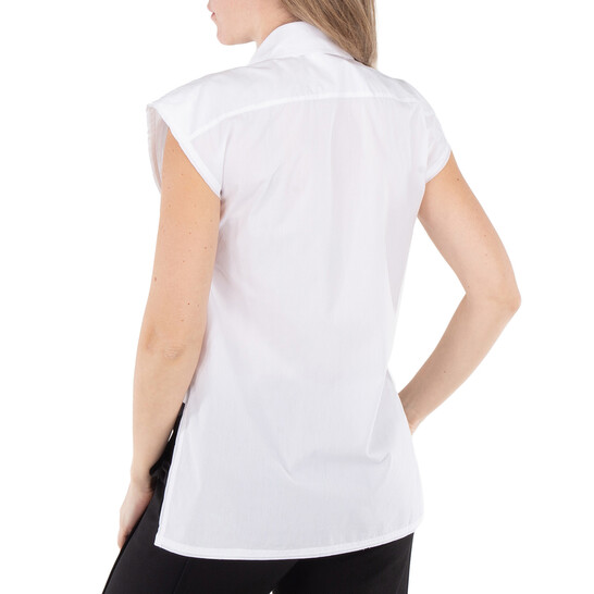 Victoria Beckham Panel-Detail Sleeveless Shirt, Brand Size 4 (US Size 0 ...