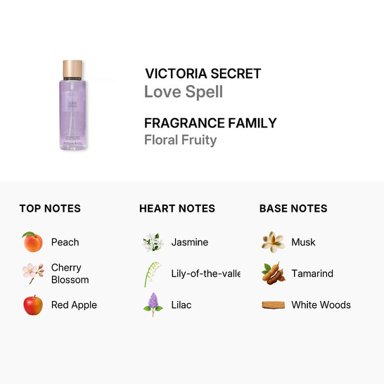 Victoria Secret Ladies Love Spell Mist 8.4 oz Fragrances 197575027522 ...