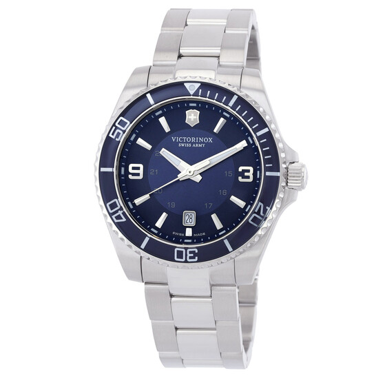 Victorinox Maverick Quartz Blue Dial Men's Watch 242007 7611160230577 ...