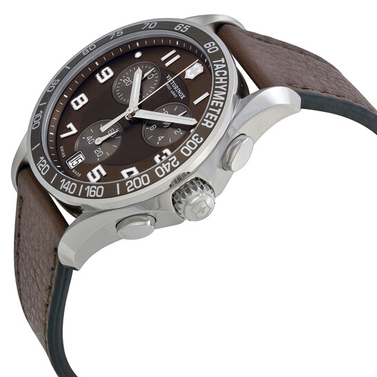 Victorinox Swiss Army Chrono Classic Brown Dial Brown Leather Men's ...