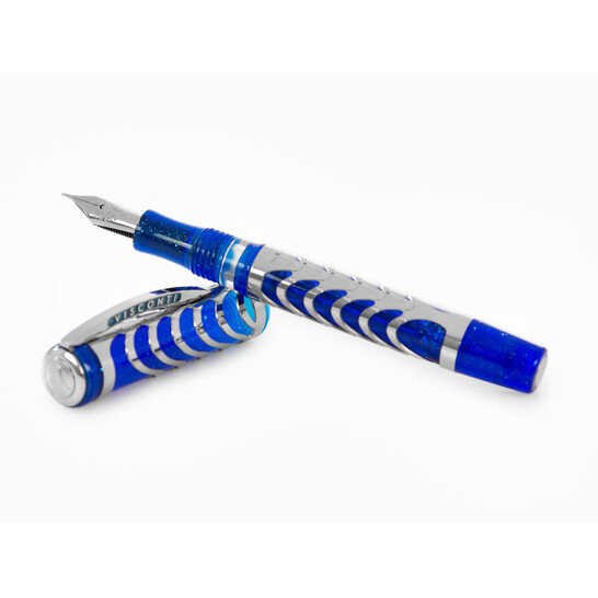 Visconti Visconti Skeleton Blue Limited Edition Fountain Pen KP43-02 ...
