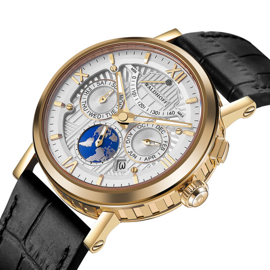 Waldhoff Multimatic II Imperial Gold Automatic Silver Dial Men's Watch ...