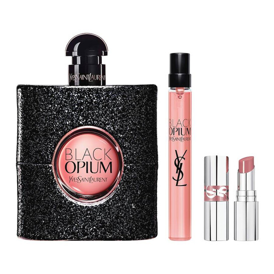 Yves Saint Laurent Ladies Black Opium 3pcs EDP Gift Set Fragrances ...