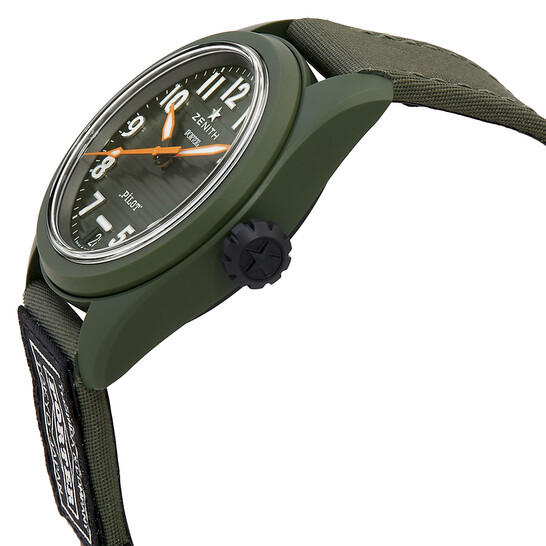 Zenith Pilot 40mm Porter Limited Edition Automatic Green Dial Watch 49. ...