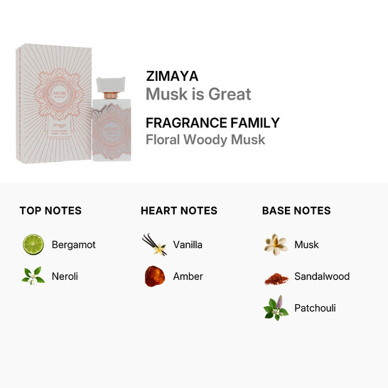 Zimaya Unisex Musk is Great EDP 3.4 oz Fragrances 6290171070276 ...