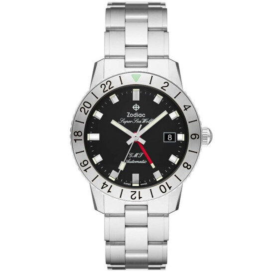 Zodiac Super Sea Wolf Automatic Black Dial Men's Watch ZO9405 - Watches ...