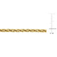 Amour 5mm Infinity Rope Chain Bracelet In 14K Yellow Gold, 9 In ...