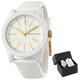 Armani Exchange Lady Banks Quartz White Dial Ladies Watch Set AX7126 ...