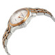Baume Et Mercier Clifton Two Tone Automatic Silver Dial Ladies Watch ...