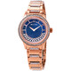 Bulova Crystal TurnStyle Blue Mother of Pearl Dial Ladies Watch 98L247 ...