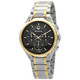 Bulova Curv Chronograph Quartz Black Dial Two-Tone Men's Watch 98A301 ...