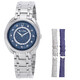 Bulova Duality Quartz Blue Dial Ladies Watch 96X160 042429592810 ...