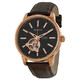 Bulova Mechanical Black Dial Rose Gold-tone Men's Watch 97A109 ...