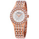 Bulova Phantom Rose Gold-tone Baguette Swarovski Crystal Ladies Watch ...