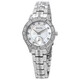 Bulova Quartz Crystal White Mother of Pearl Dial Ladies Watch 96L291 ...