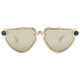 Burberry Gold Mirror Irregular Ladies Sunglasses BE3152 11095A 61 ...