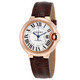Cartier Balloon Bleu Silvered 18kt Pink Gold Opaline Flinque Dial ...