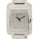 Cartier Tank Anglaise Diamond Pave 18kt White Gold Automatic Men's ...