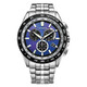 Citizen PCAT Perpetual Alarm World Time Chronograph GMT Blue Dial Men's ...