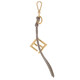 Fendi Diagonal FF Key Charm 7AS255-AQFA-F0E65 2004005446199 - Jomashop